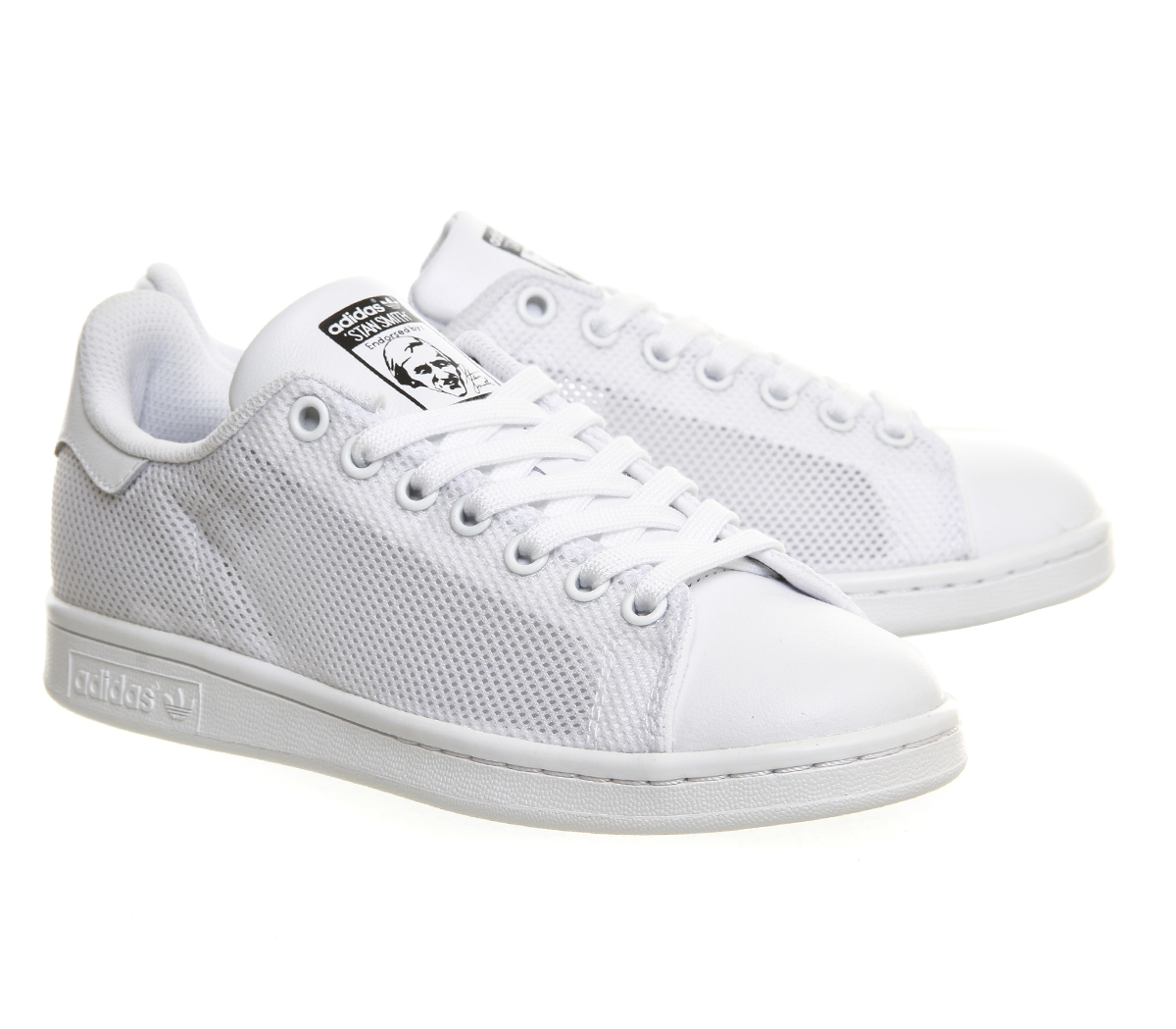 adidas Stan Smith White Mono Mesh - Unisex Sports