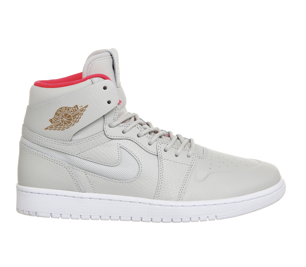 Jordan Air Jordan 1 Retro Hi Light Bone Snake Infrared - Men's Trainers